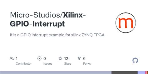 GitHub Micro Studios Xilinx GPIO Interrupt It Is A GPIO Interrupt Example For Xilinx ZYNQ FPGA