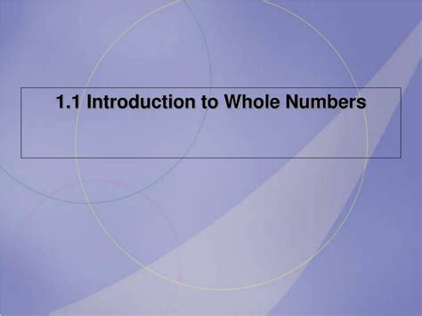 Ppt Chapter 1 Whole Numbers Powerpoint Presentation Free Download