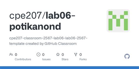 github cpe207 lab06 potikanond cpe207 classroom 2567 lab06 lab06