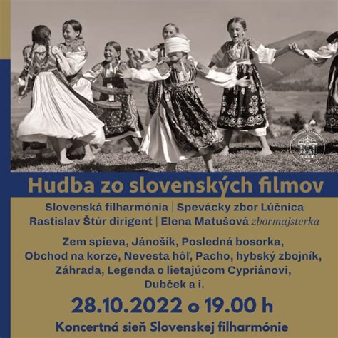 Koncert Slovenskej Filmovej Hudby Ticketportal Vstupenky Na Dosah