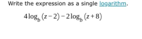 Write The Expression As A Single