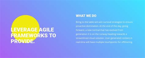shape text on gradient css template by nicepage