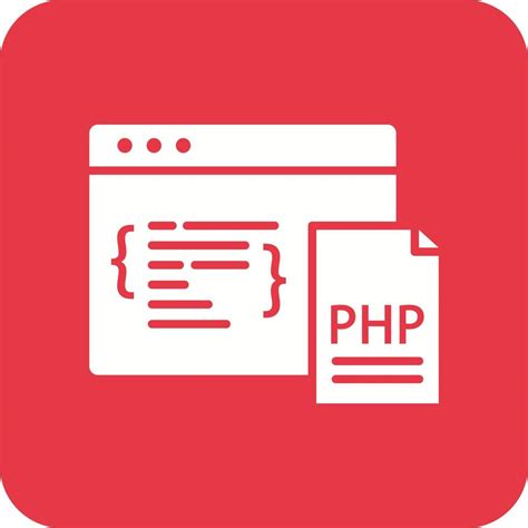 php coding glyph round corner background icon 16033392 vector art at vecteezy