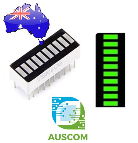 Segment Digital Yellow Green Led Bar Graph Display Ultra Bright AUSCOM Computers Controls