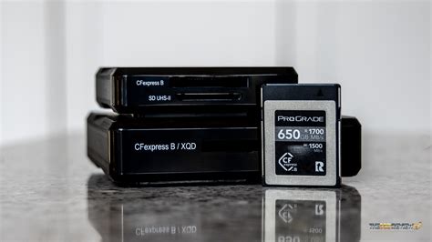 Prograde Digital 650gb Cobalt 1700 Cfexpress B Card And Dual Slot