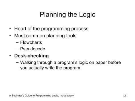 Logic Formulation 1 Ppt Programming Languages Computing