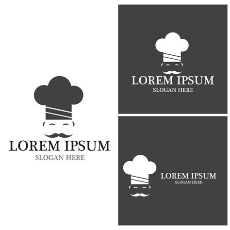 Chef Logo Vector Template Illustration 15448746 Vector Art At Vecteezy