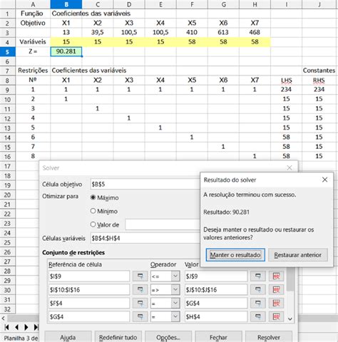 resultados na interface do libreoffice calc download scientific diagram