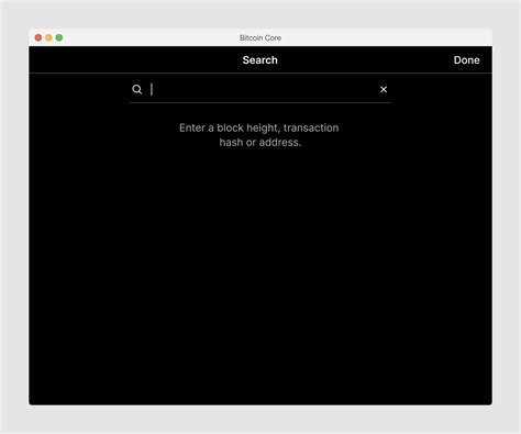 Explorer Bitcoin Core App Design Docs