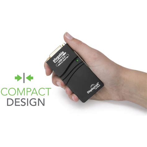 Plugable Uga 165 Usb 2 0 To Dvi Vga Hdmi Video Graphics Adapter For Mu Network Hardwares