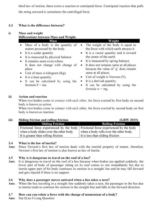 SOLUTION 9th Class Physics Chaptr 3 Studypool