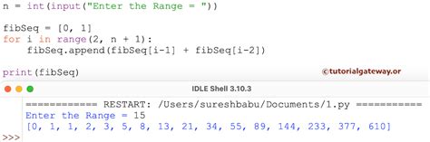 Python Program To Print The Fibonacci Sequence Python Python Program