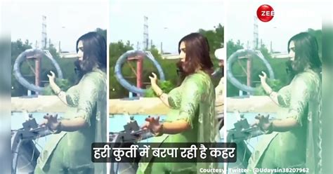 Sapna Chaudhary Viral Video Sapna Chaudhary Danced Like This In Green