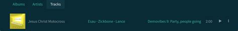 artist not shown · issue 313 · epoupon lms · github