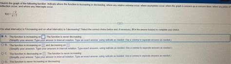 Solved Sketch The Praph Of The Following Function Indicate