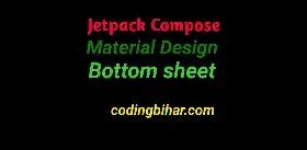 BottomSheet In Jetpack Compose