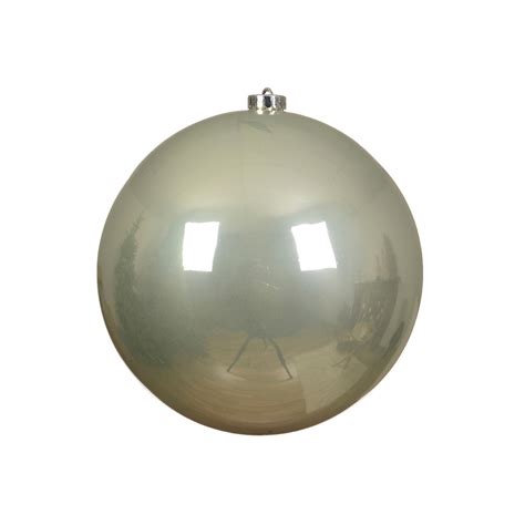 Boule De Noël D140 Mm Alpine Menthe Blanche Boule Et Déco De Sapin