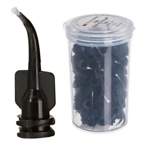 Black Mini Brush Tips Precise Controlled Delivery