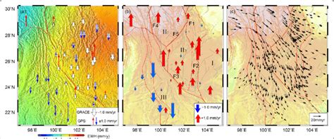 Three Dimensional Deformation In Southwest China A Long Term Surface Download Scientific
