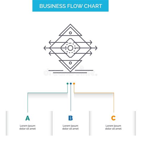 Traffic Lane Road Sign Safety Business Flow Chart Design With 3