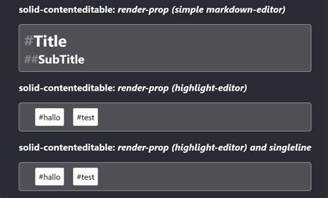 Customizable Text Editing For Solidjs Apps Solid Contenteditable