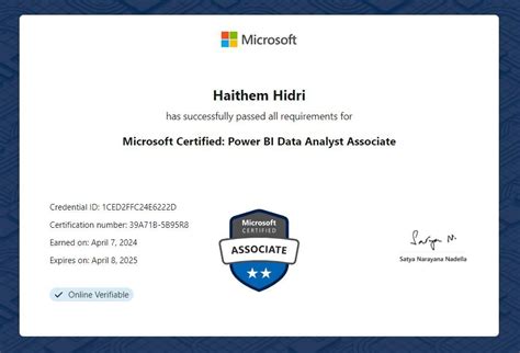 Dataanalyst Powerbi Pl300 Certification Wael Baazouzi