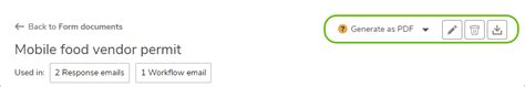 generate custom documents from response data openforms help center