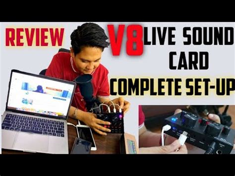 V Sound Card Setup Review Complete Set Up YouTube