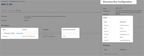 Seeds And Discovery In Defender Easm