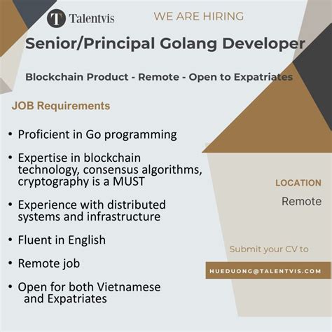 Duong Hue Helen On Linkedin Blockchain Golang Techjobs