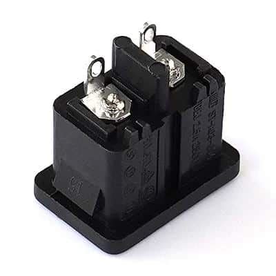 ST A03 004JS IEC C8 Inlet Power Wall Socket 2pins Male Electric Connector 2 5A250V AC Interface