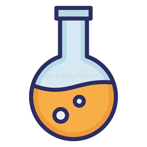 Conical Flask Isolated Vector Icon Editable Stock Vector Illustration Of Chemistry Science