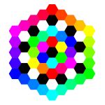 Swirly Hexagon Tessellation Free SVG