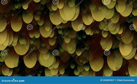 3d rendering of an array of ellipses ellipses of different sizes in