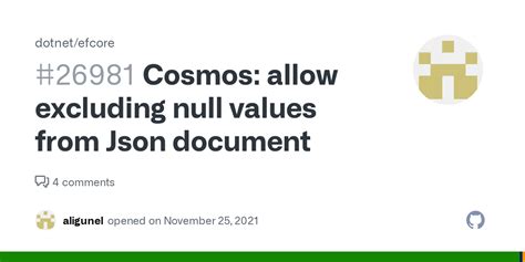 Cosmos Allow Excluding Null Values From Json Document · Issue 26981