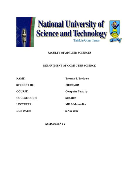 Comp Sec Assign 2 Pdf Key Cryptography Public Key Cryptography