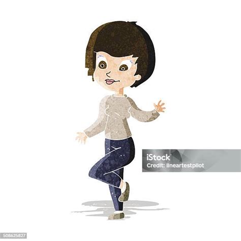 말풍선이 있고 손 흔드는 여자 귀여운에 대한 스톡 벡터 아트 및 기타 이미지 귀여운 그리기 기이함 Istock