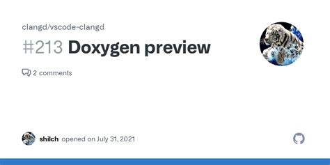 Doxygen Preview · Issue 213 · Clangdvscode Clangd · Github