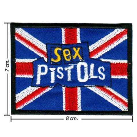 Sex Pistols ตัวรีดติดเสื้อ เซ็กซ์พิสทอลส์ Iron On Patch อาร์มรีดติดเสื้อ อาร์มโลโก้วงดนตรี Sex Pistols ตัวรีดติดเสื้อ เซ็กซ์พิสทอลส์ Iron On Patch อาร์มรีดติดเสื้อ อาร์มโลโก้วงดนตรี