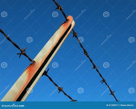 Security Fence With Rust Stock Image Image Of Rust Prevent