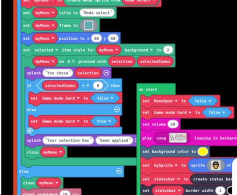 Mini Menu Extension Detection 2 By Woofwoof Help Microsoft Makecode