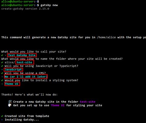 Cómo Instalar Gatsbyjs Node Framework En Ubuntu 2204 Howtoforge