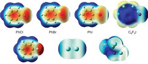 The Electrostatic Potential Esp Surface Of Halogenated Molecules The