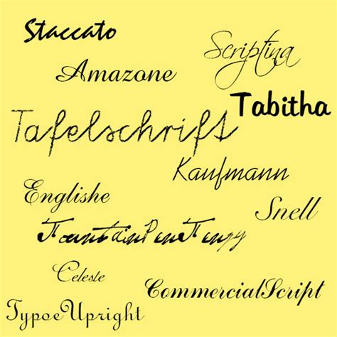 Cursive Font Pack 12 Quality Truetype Fonts For Personal Or