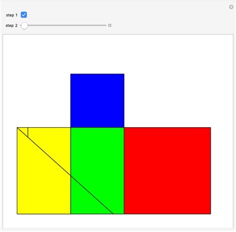 Dissection Of A Square Into Three Squares Wolfram Demonstrations Project