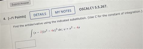 Solved 1 ﻿points My Notes Oscalc1 55267find The
