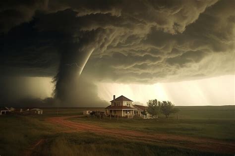 Premium AI Image Tornado Warning Generative Ai High Quality Illustration