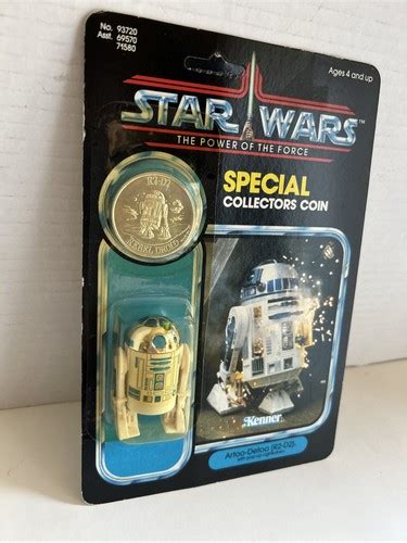 Vintage Star Wars Power Of The Force R2 D2 Coin Unpunched Kenner 1984
