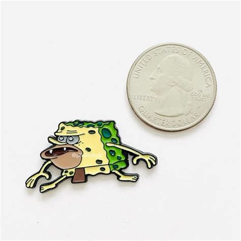 Pricklyfinds Jewelry 84 Spongebob Squarepants Spongegar Caveman Enamel Pin Poshmark
