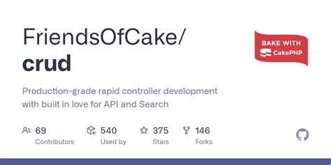github friendsofcake crud production grade rapid controller